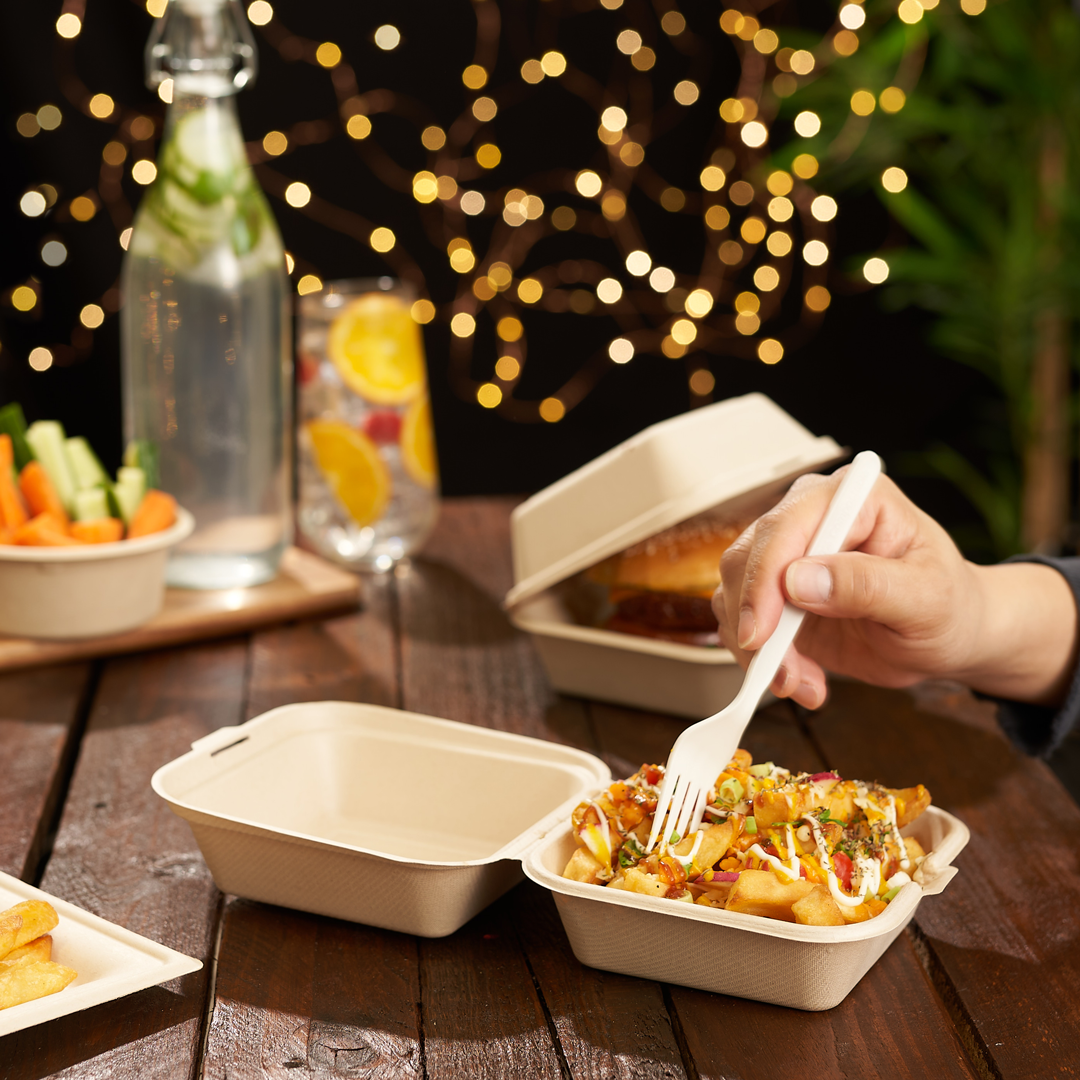 Sugarcane Burger Boxes - 15cm (6") – Haago